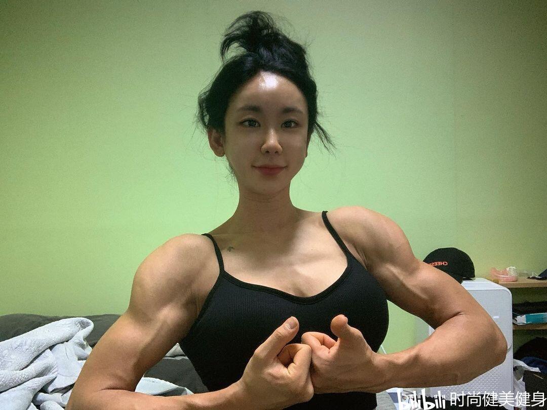 身材和脸蛋反差巨大的萌系肌肉女！韩国的健美辣妹---Park Mirae - 哔哩哔哩