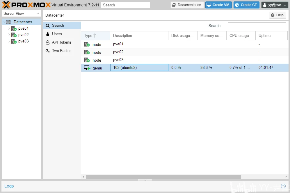 平替VMware？开源虚拟化管理平台Proxmox VE（十八）用户管理 - 哔哩哔哩
