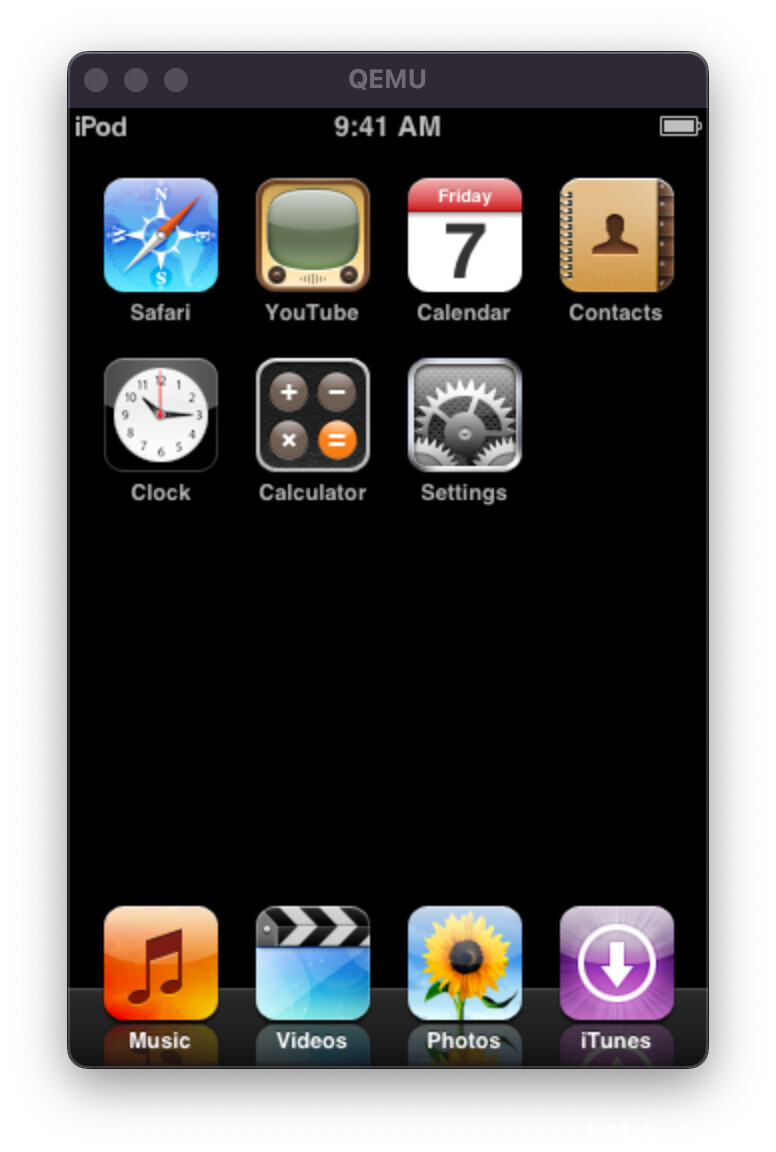 [中文]使用 QEMU 模拟 iPod Touch 1G 和 iPhoneOS 1.0（第一部分） - 哔哩哔哩