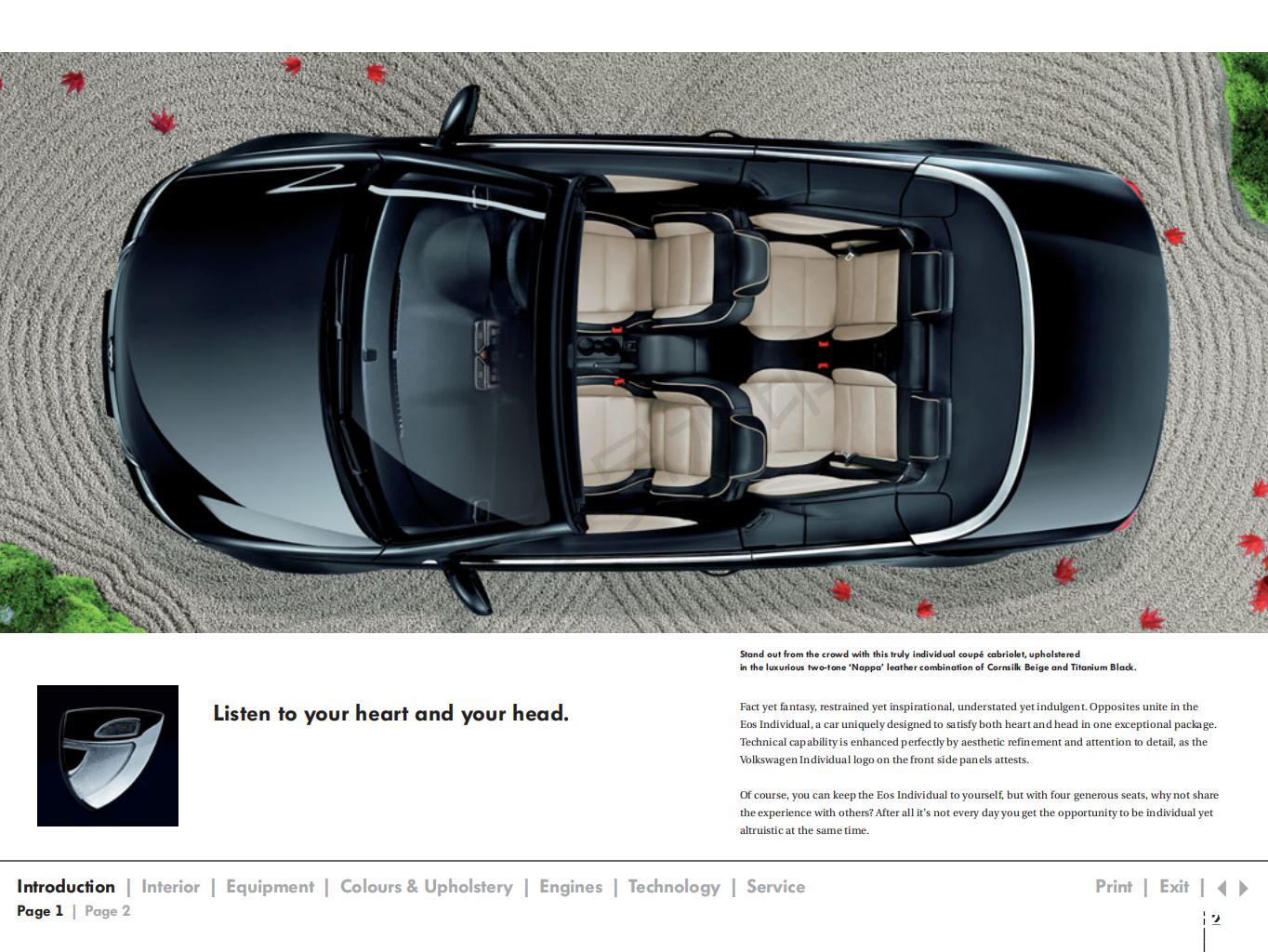 大众Eos Individual 个性定制版汽车宣传册（2007年5月英国版） - 哔哩哔哩