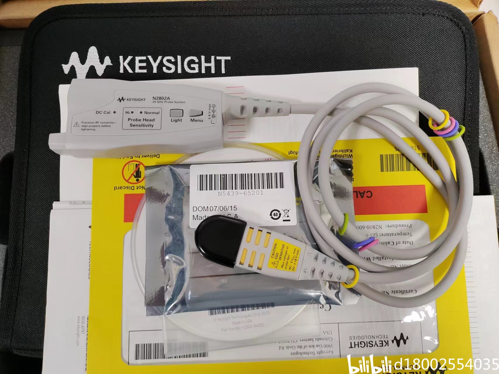 是德科技KEYSIGHT N2802A探头放大器 - 哔哩哔哩