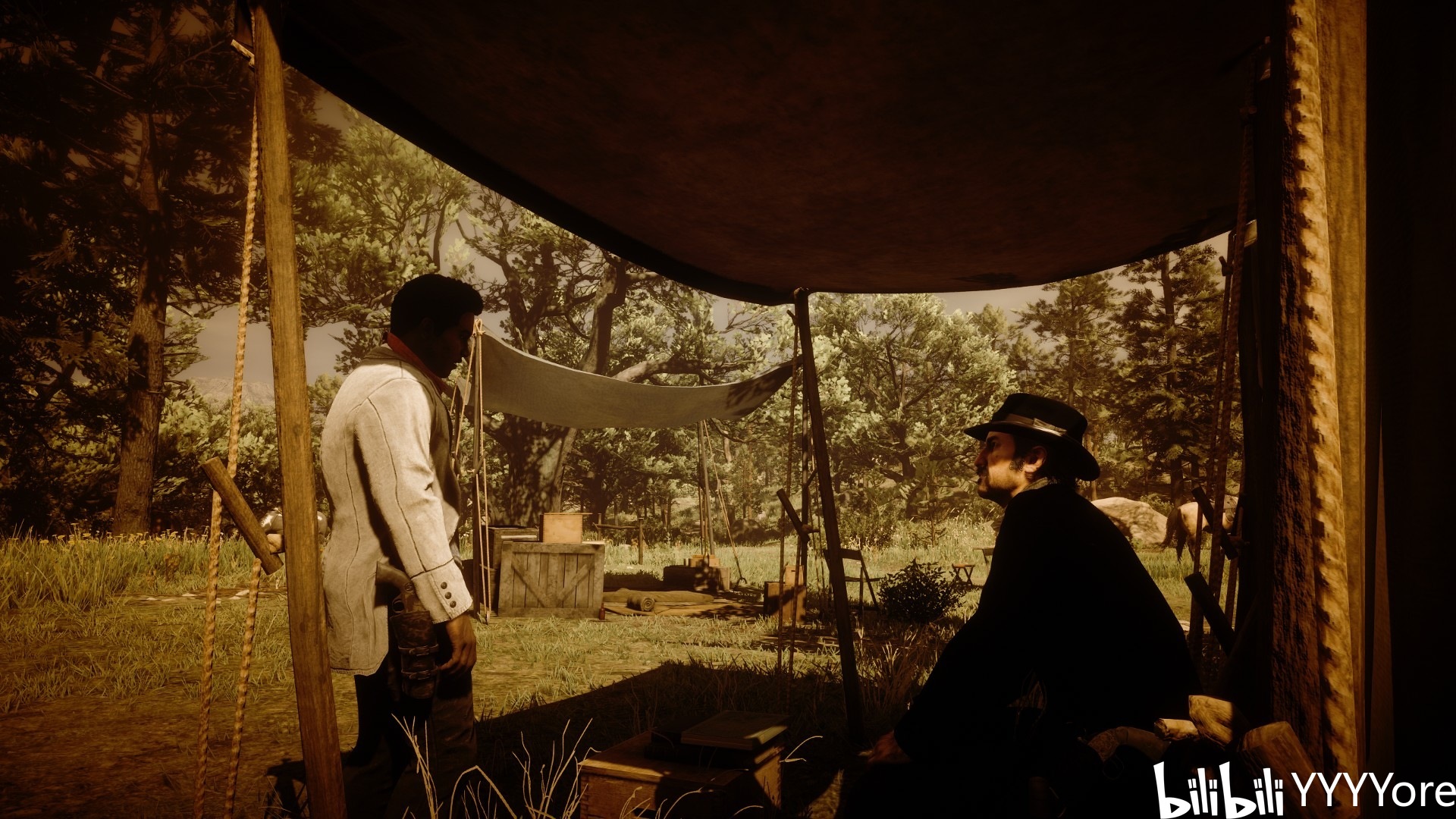 Record with sleepwalking in Red Dead Redemption 2 2022/10/08 - 哔哩哔哩