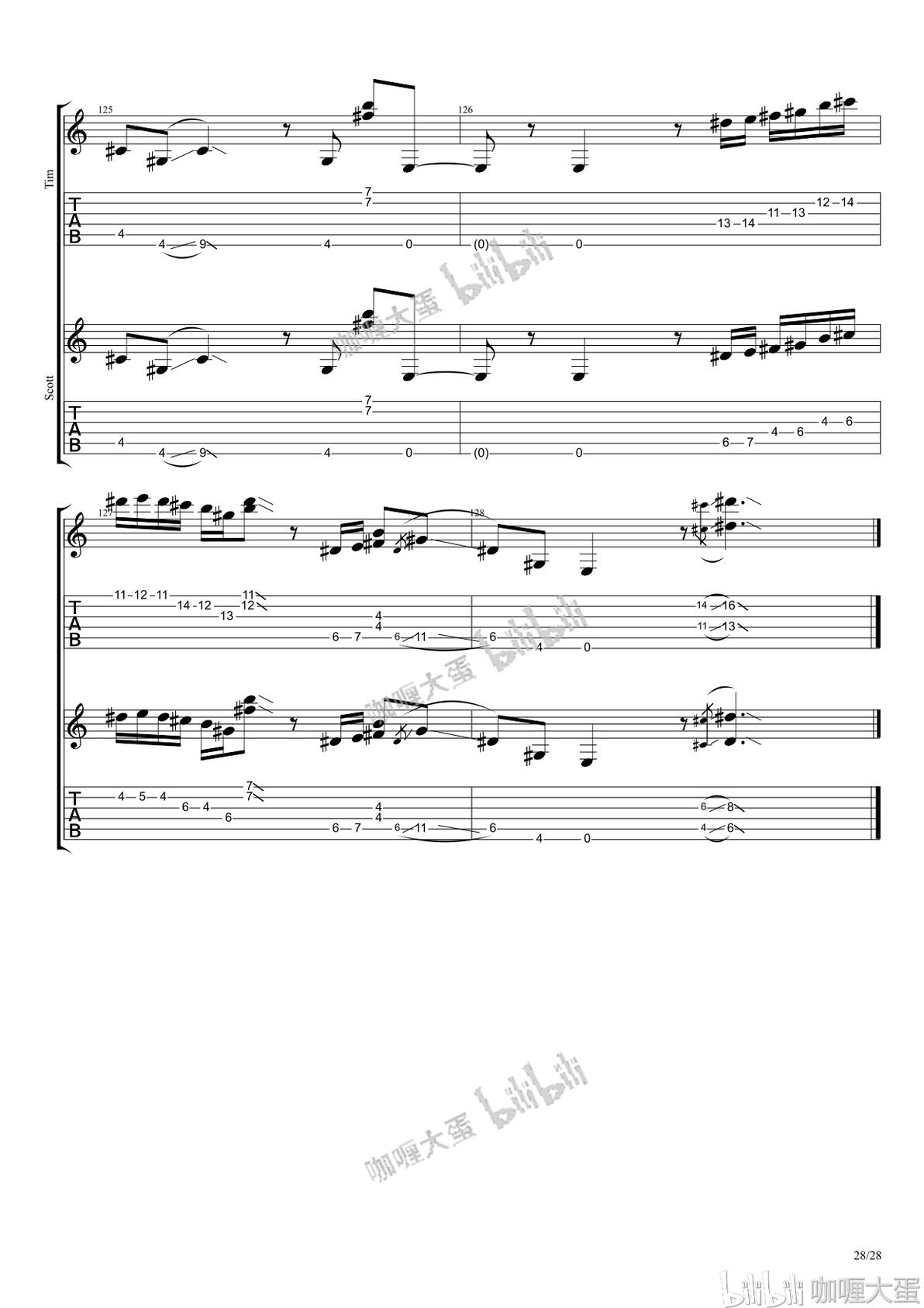 【官方吉他谱】40oz-POLYPHIA - 哔哩哔哩