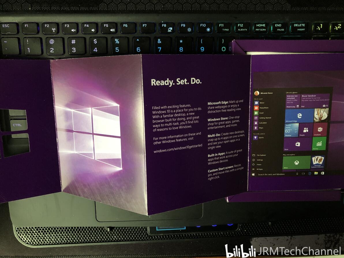 【奇怪的开箱】真·正版——Windows 10 Pro 盒装零售版（FPP）开箱 - 哔哩哔哩