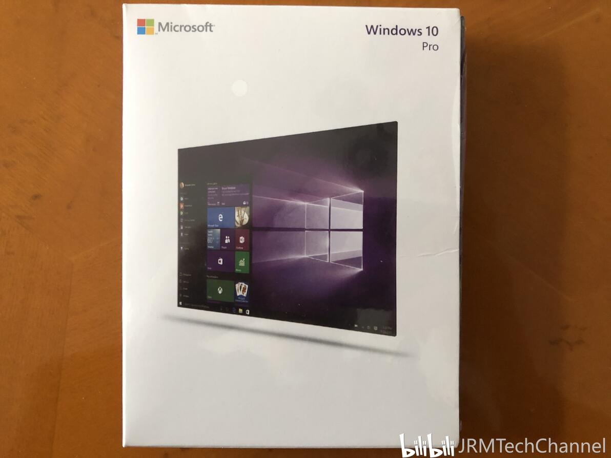 【奇怪的开箱】真·正版——Windows 10 Pro 盒装零售版（FPP）开箱 - 哔哩哔哩
