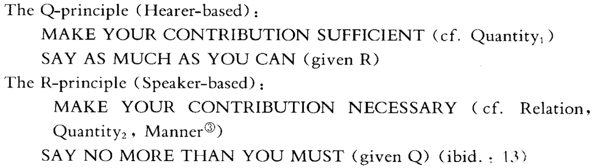 语用学-Laurence Horn的Q- and R-principle - 哔哩哔哩