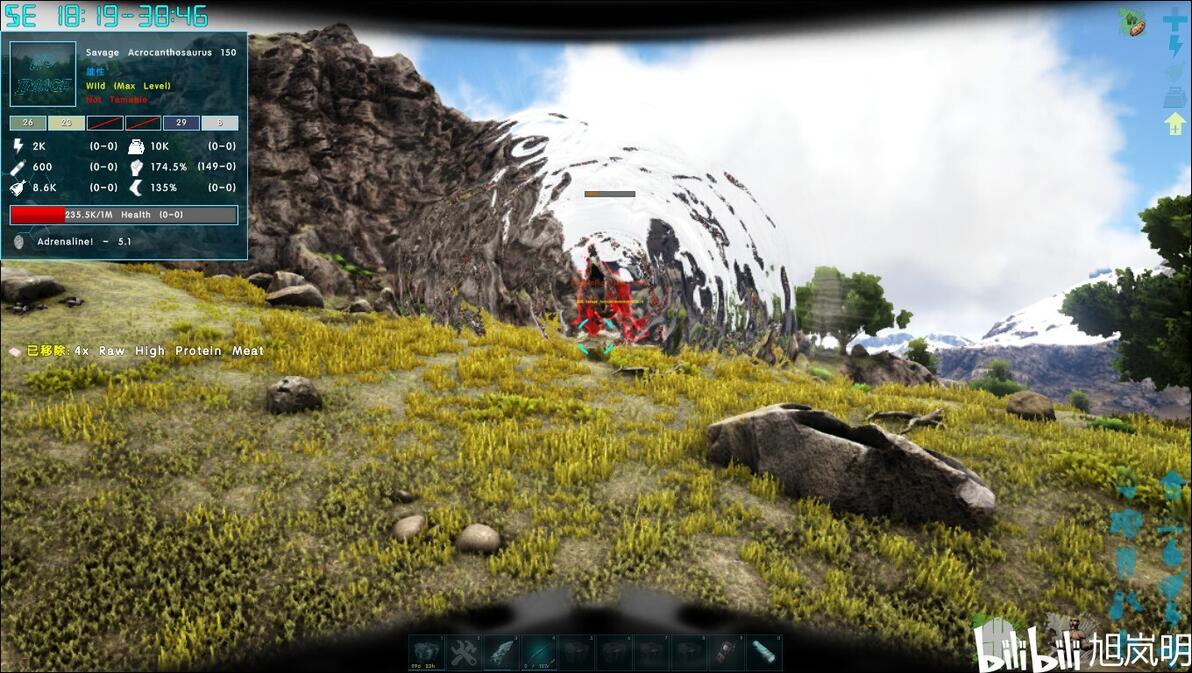 方舟生存进化模组生物介绍——暴动高棘龙（SAVAGE ACRO） - 哔哩哔哩