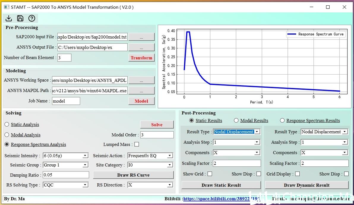 【Python & 土木工程】SAP2000ToANSYS （v2.0） - 哔哩哔哩