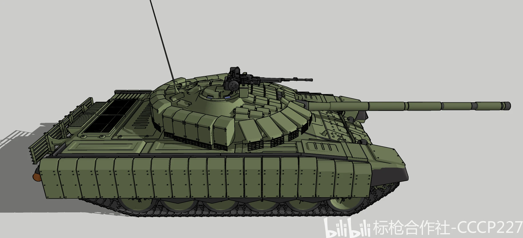 T-72/90系型号建模欣赏 - 哔哩哔哩