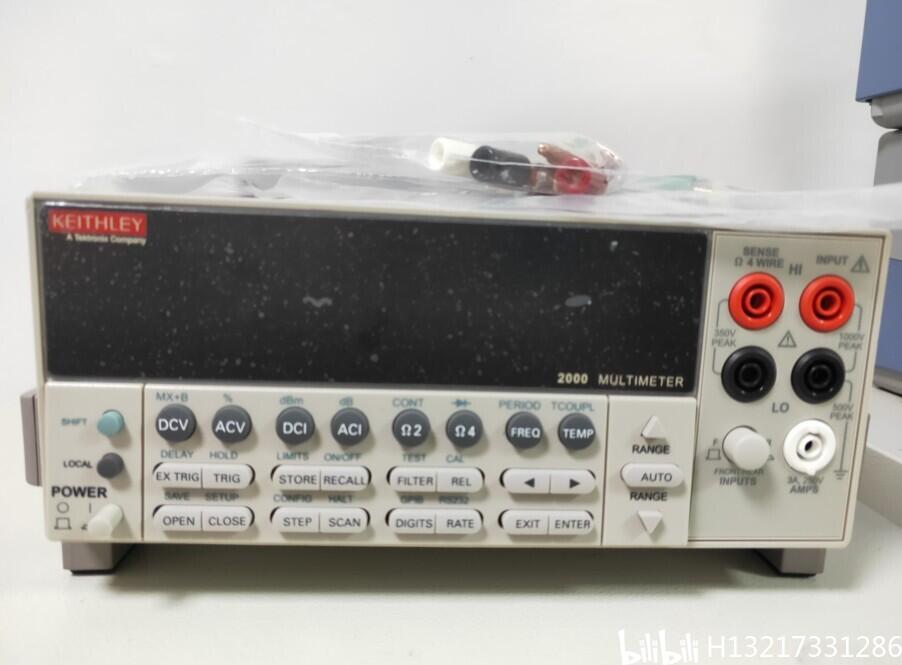 吉时利keithley 2010万用表技术指导 - 哔哩哔哩