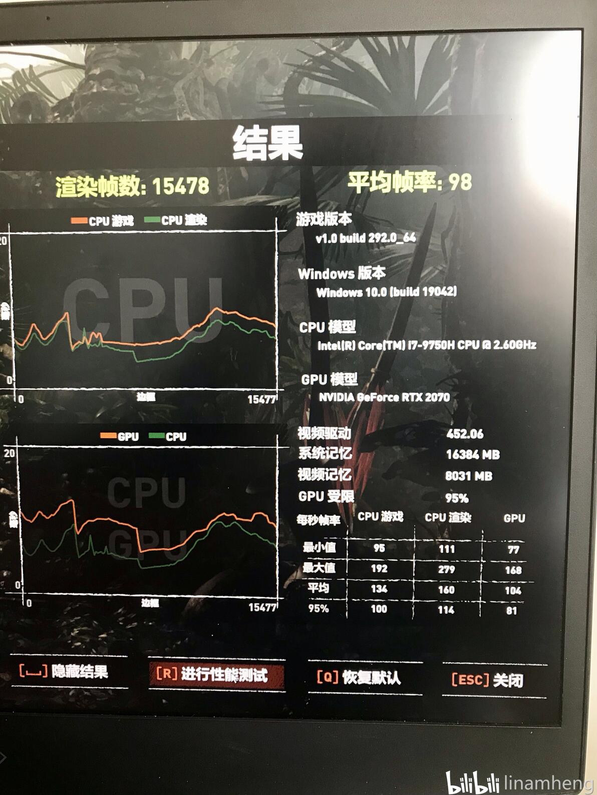 【小科普】打3a游戏cpu是否不重要，低u高显是否可行 - 哔哩哔哩