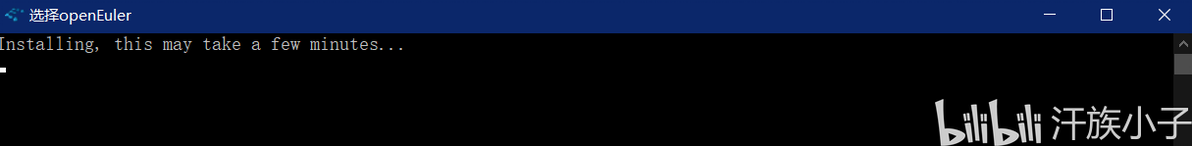 OpenEuler-WSL简单使用 - 哔哩哔哩