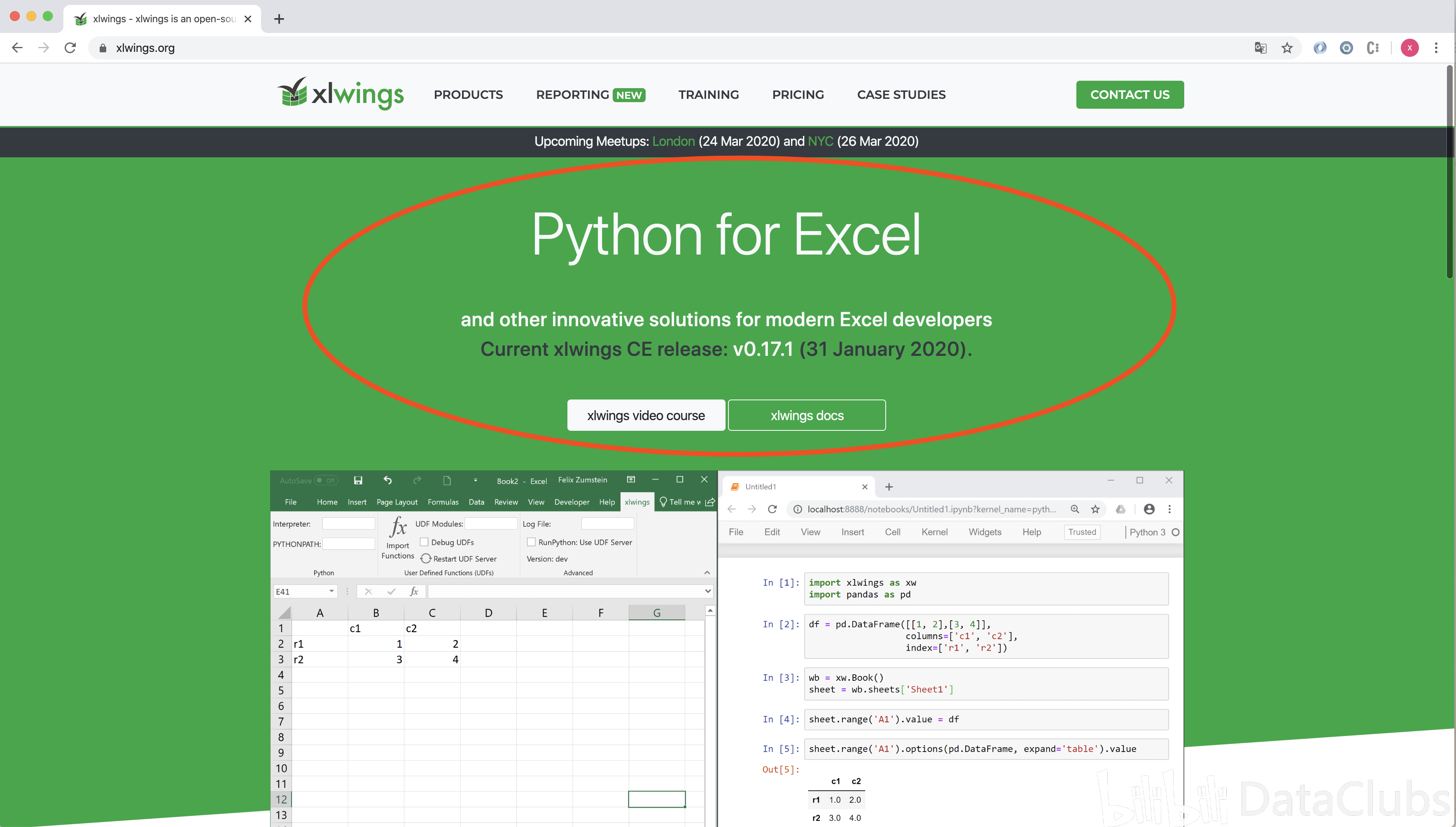 数据方案超市:excel 与 Python 的强强联合——xlwings 哔哩哔哩