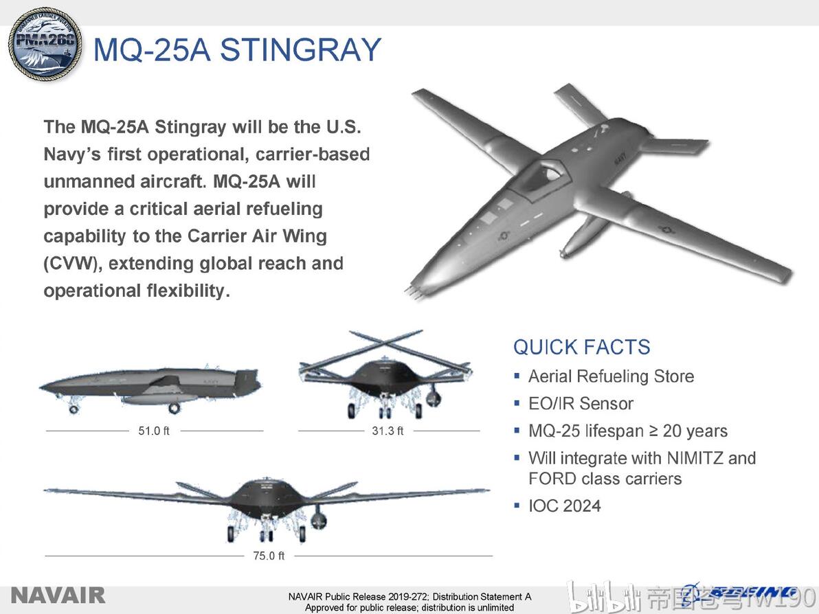 美国MQ-25A无人机数据初现 - 哔哩哔哩
