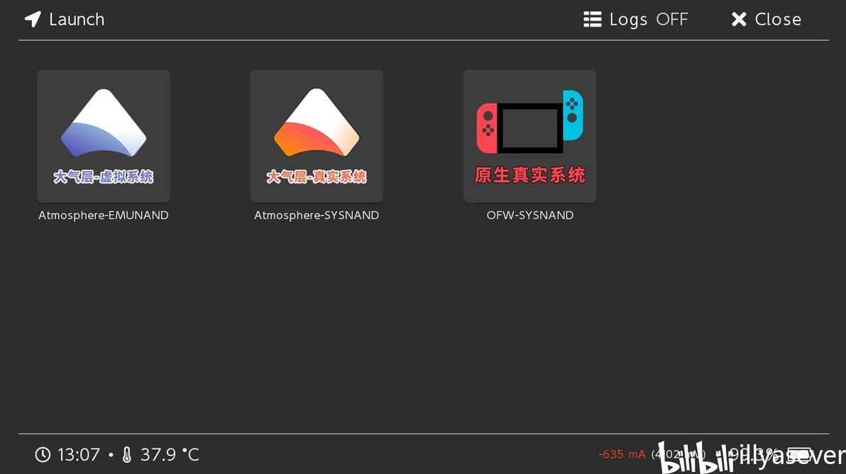 大气层添加系统启动引导项引导正版系统教程 - 哔哩哔哩