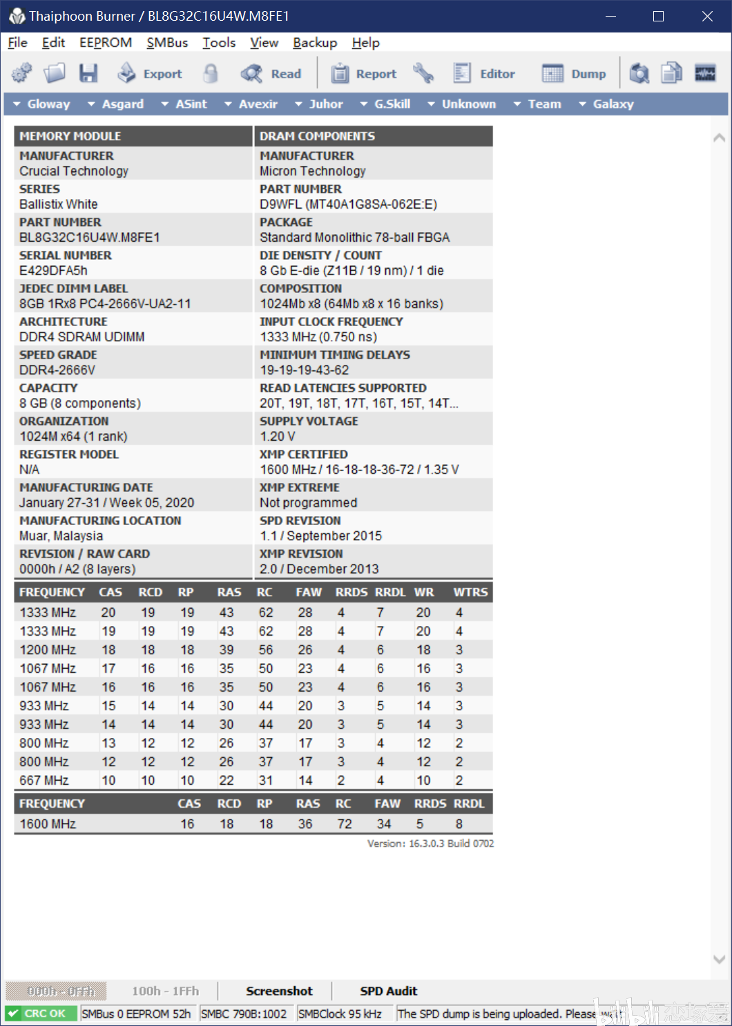 超频5100MHz！美光C9BJZ英睿达铂胜新白马甲内存平价神条简析与分享（Intel&AMD平台） - 哔哩哔哩