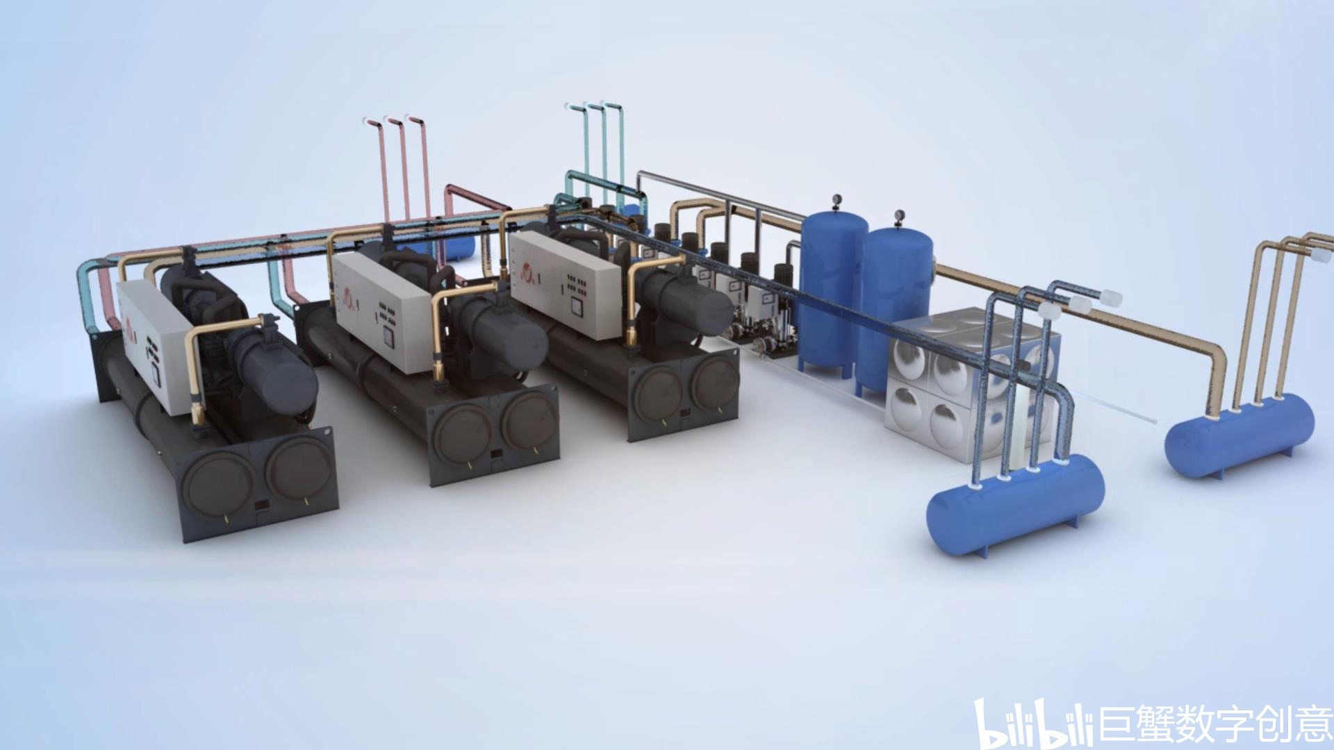 苏州数字孪生工厂3d模型 三维可视化建模 三维虚拟仿真交互模型 哔哩哔哩