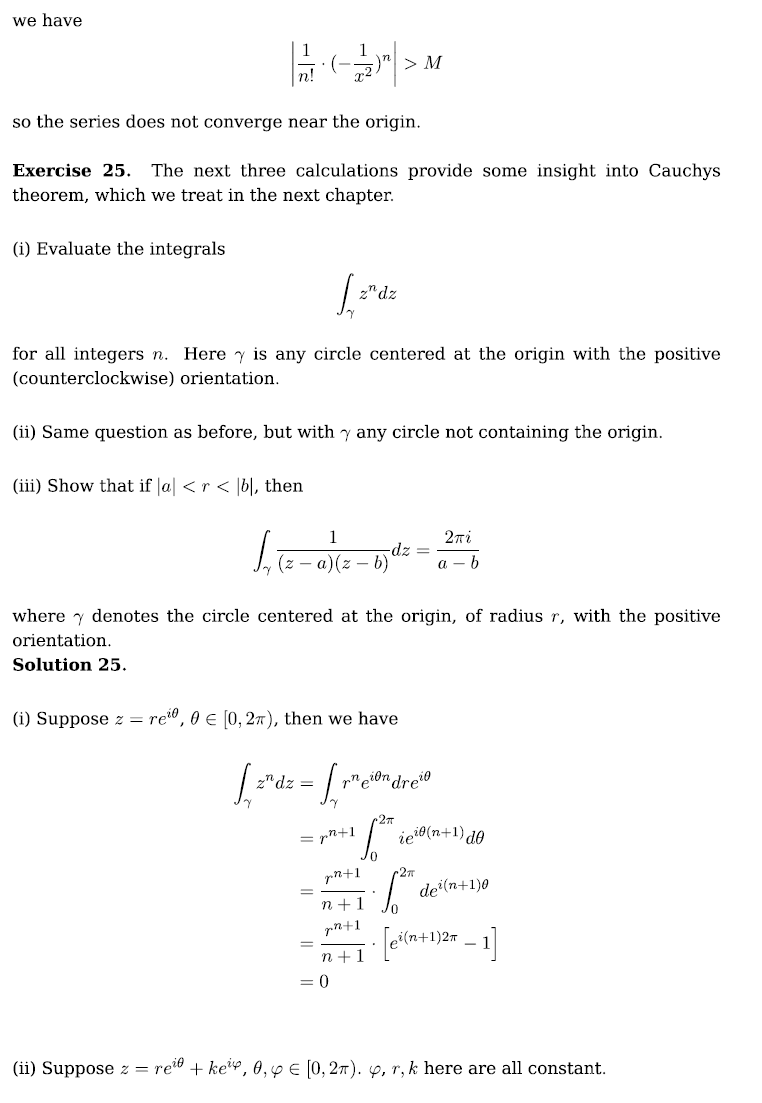 Stein Complex Analysis 复分析第一章答案 - 哔哩哔哩