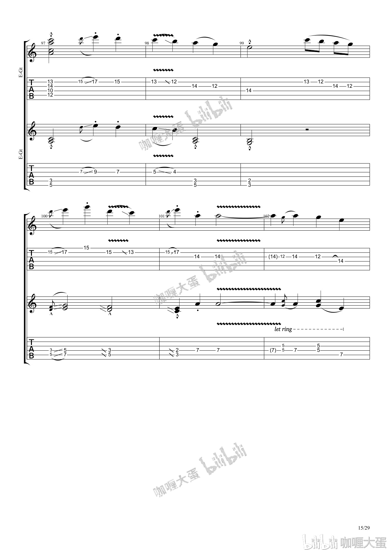 【官方吉他谱】Polyphia-Goose - 哔哩哔哩