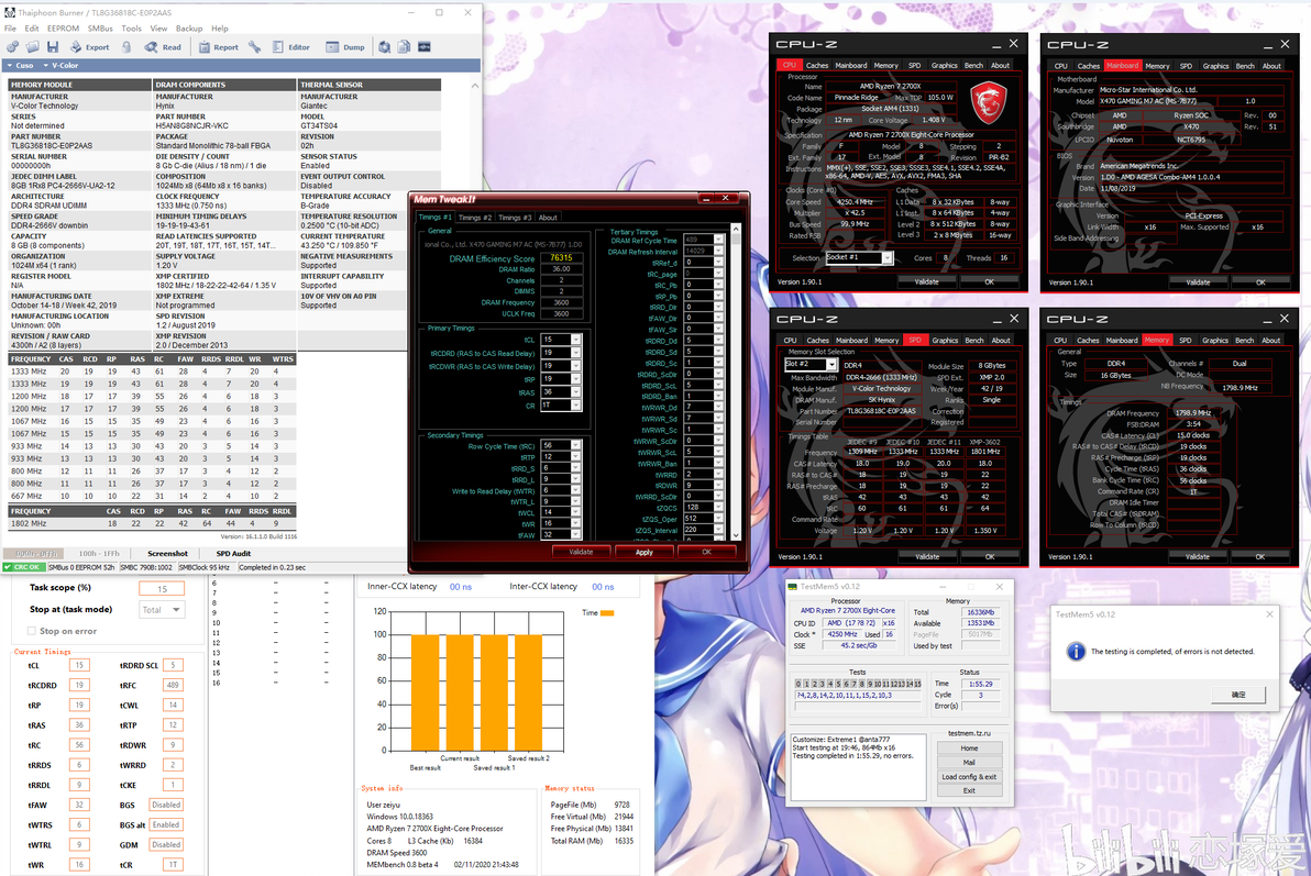 稳定4533MHz！V-Color全何CJR颗粒Prism II RGB四套条棒棒糖内存图赏和超频详测 - 哔哩哔哩