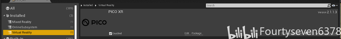 PICO4-UE4.27为例的VR模版串流工序 - 哔哩哔哩