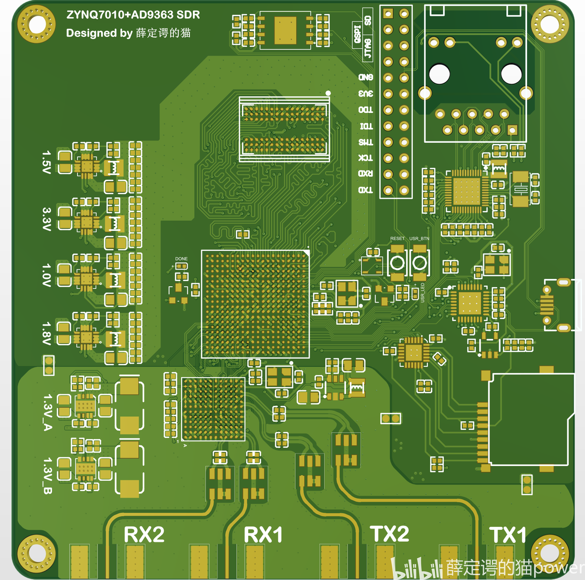 基于ZYNQ+AD936X的开源SDR硬件 - 哔哩哔哩