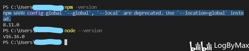 npm WARN config global `--global`, `--local` are deprecated. Use - 哔哩哔哩 npm WARN config global `--global`, `--local` are deprecated. Use - 哔哩哔哩