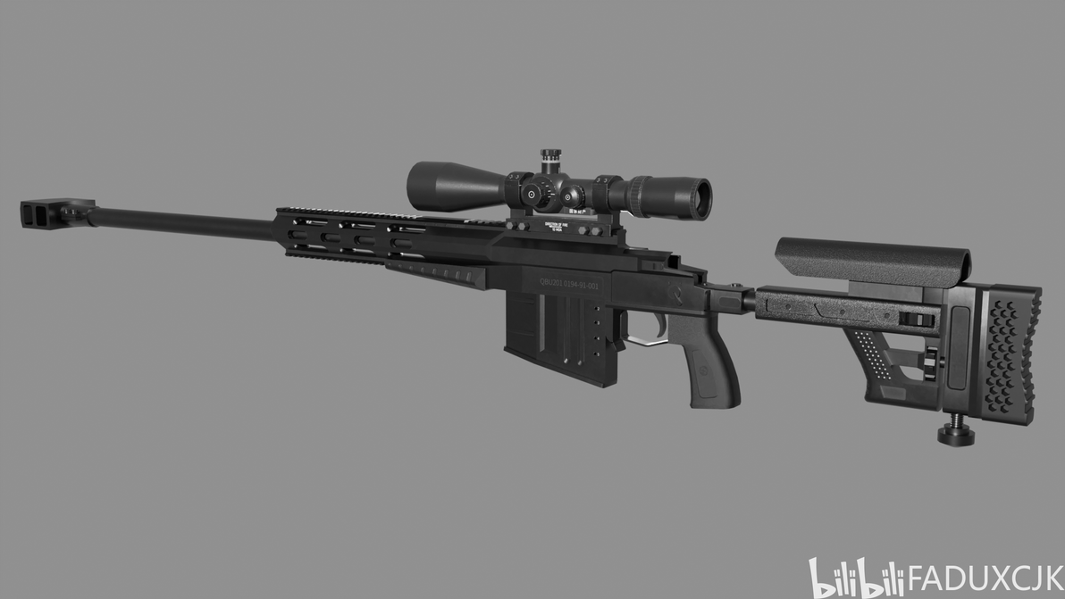 国产QBU201型12.7mm高精度狙击步枪 - 哔哩哔哩