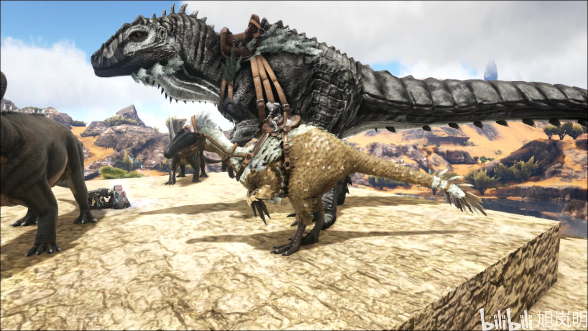 方舟生存进化模组生物介绍：怪诞龙（Paraxenisaurus）！ - 哔哩哔哩