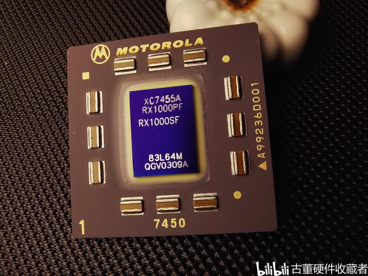 古董CPU收藏 摩托罗拉MOTOROLA PowerPC G4 7450 1000Mhz - 哔哩哔哩