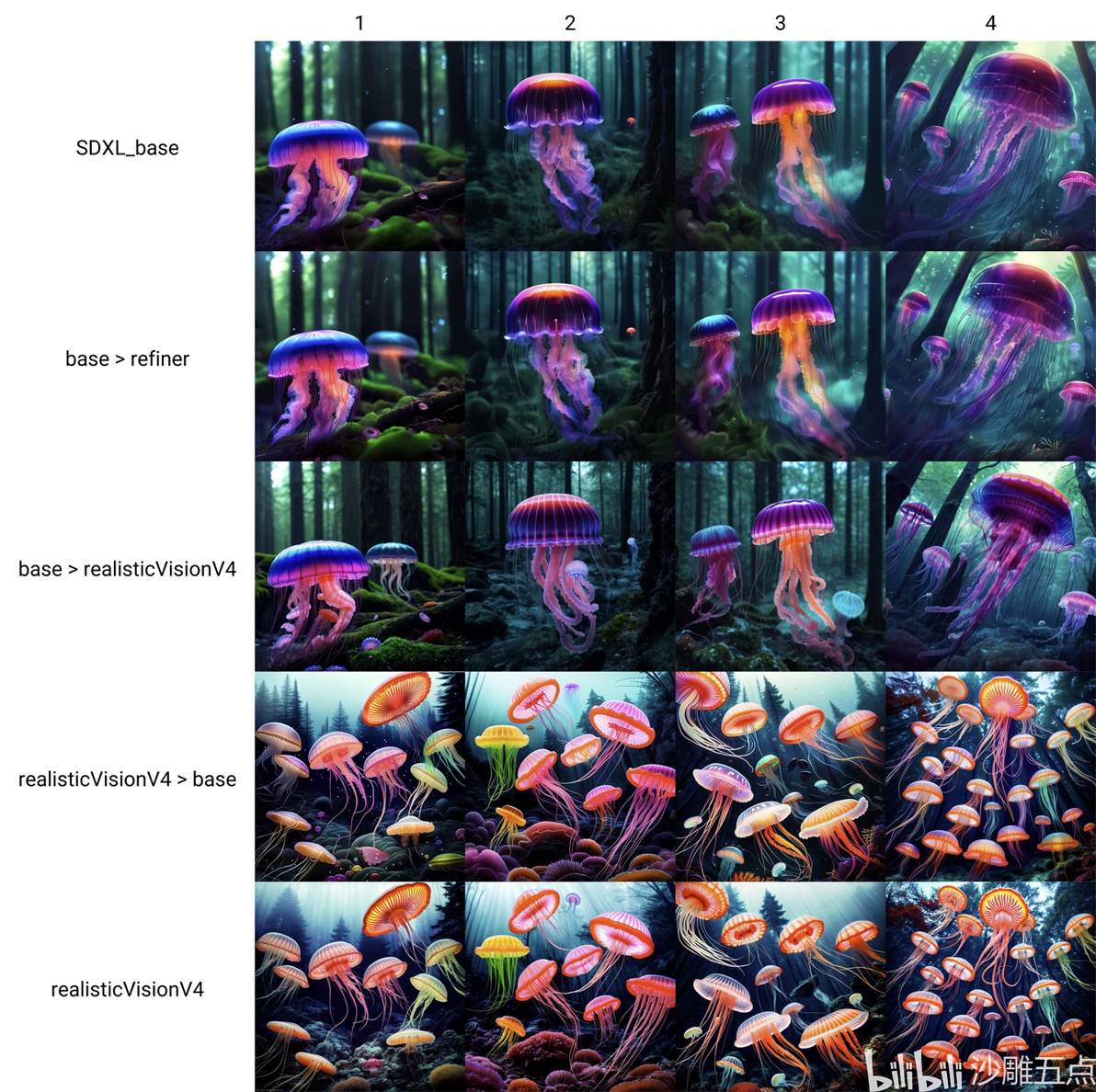 关于Stable-diffusion最新的模型sdxl，和sd1.5的效果对比 - 哔哩哔哩