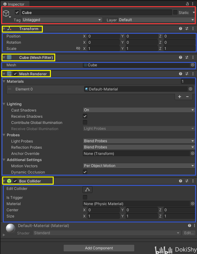 Inspector 视图 - 哔哩哔哩