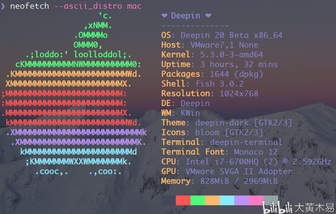Neofetch 输出各种指定发行版 ASCII Logo（上） - 哔哩哔哩