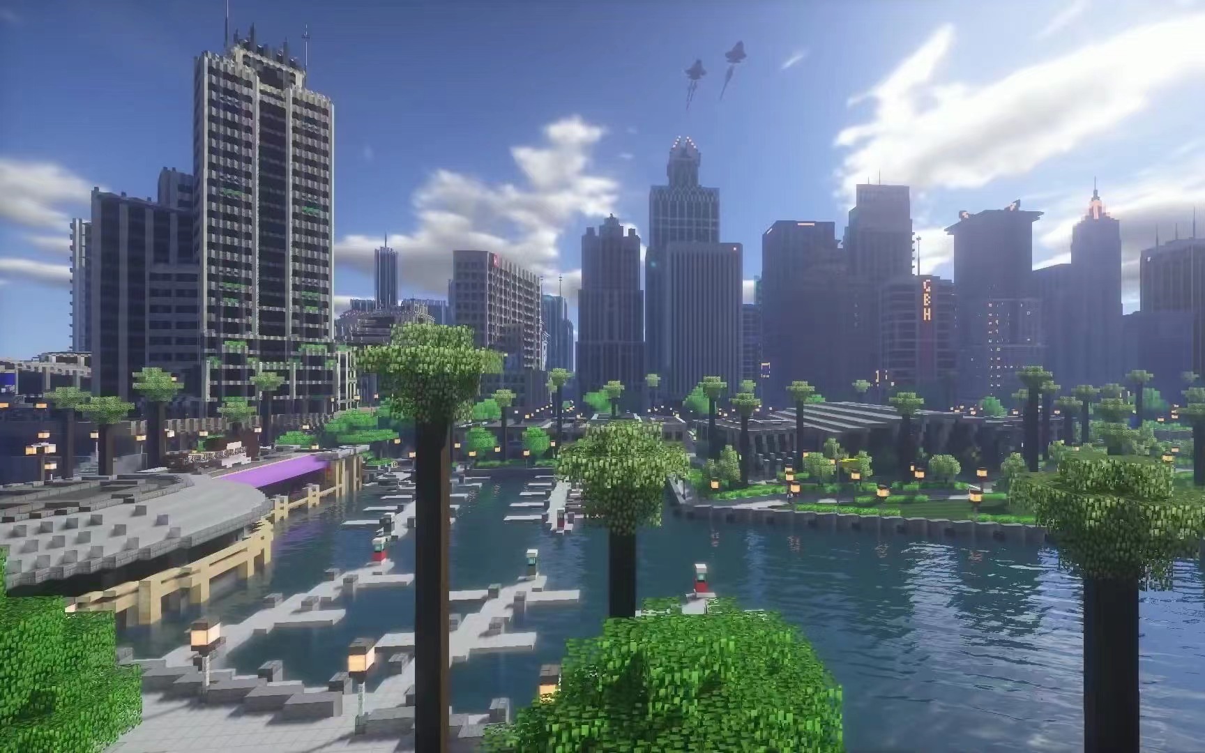 【Minecraft延时摄影】耗时1300小时建设尼里玛王国（Timtenth_Buildings）-神鸟千凤-我的世界延时建设-哔哩哔哩视频