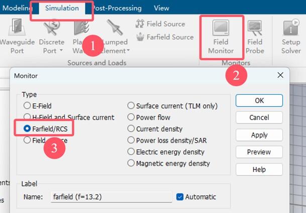 CST中RCS仿真模拟 - 哔哩哔哩