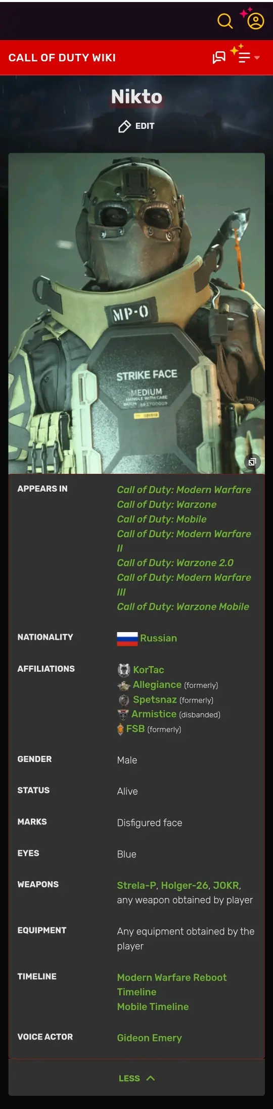 [codwiki]Nikto人物介绍 - 哔哩哔哩