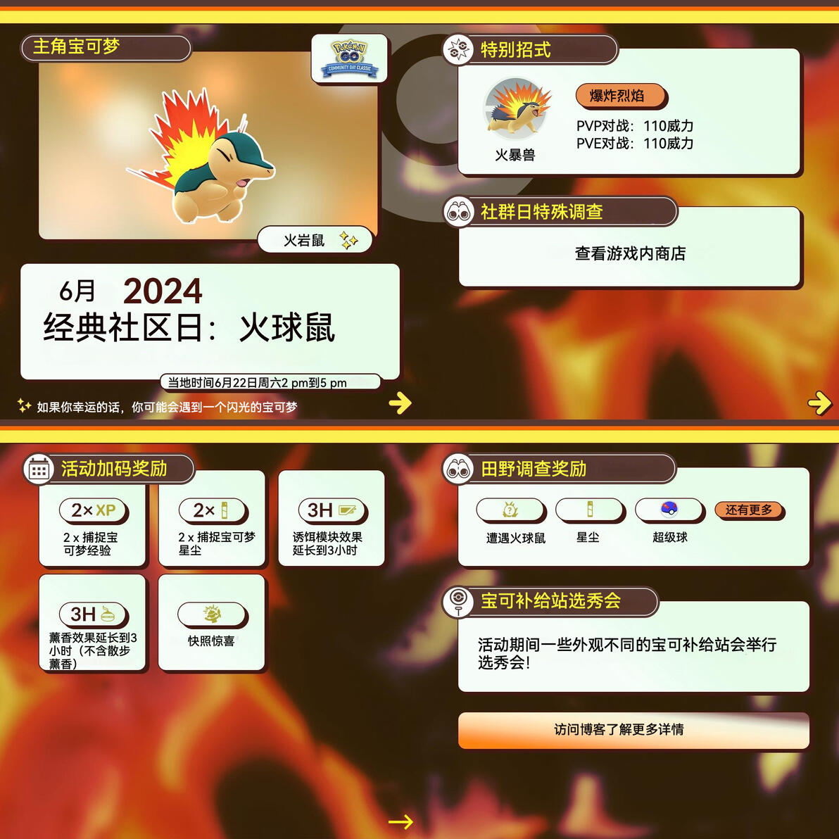 Pokemon Go经典社群日来了！主角是火球鼠！ - 哔哩哔哩