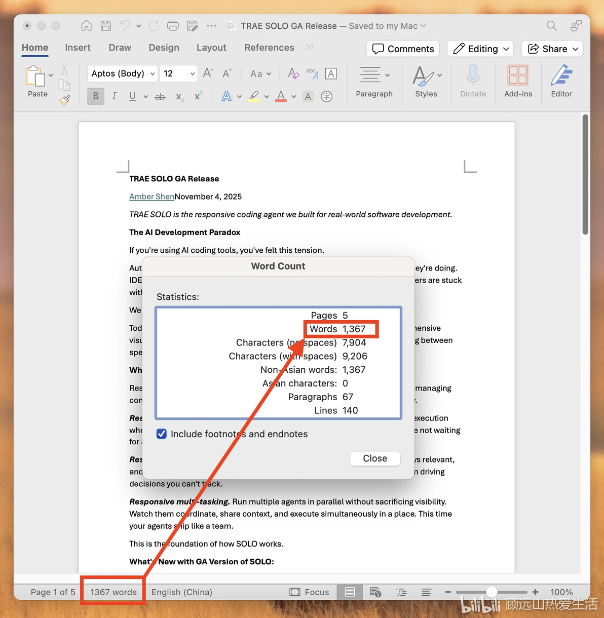 【零行代码】TRAE SOLO Coder 体验第一弹：数单词 - 哔哩哔哩