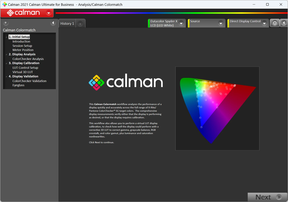 Calman Ultimate 2021搭配红蜘蛛校色仪测显示色彩的简单使用教程 - 哔哩哔哩