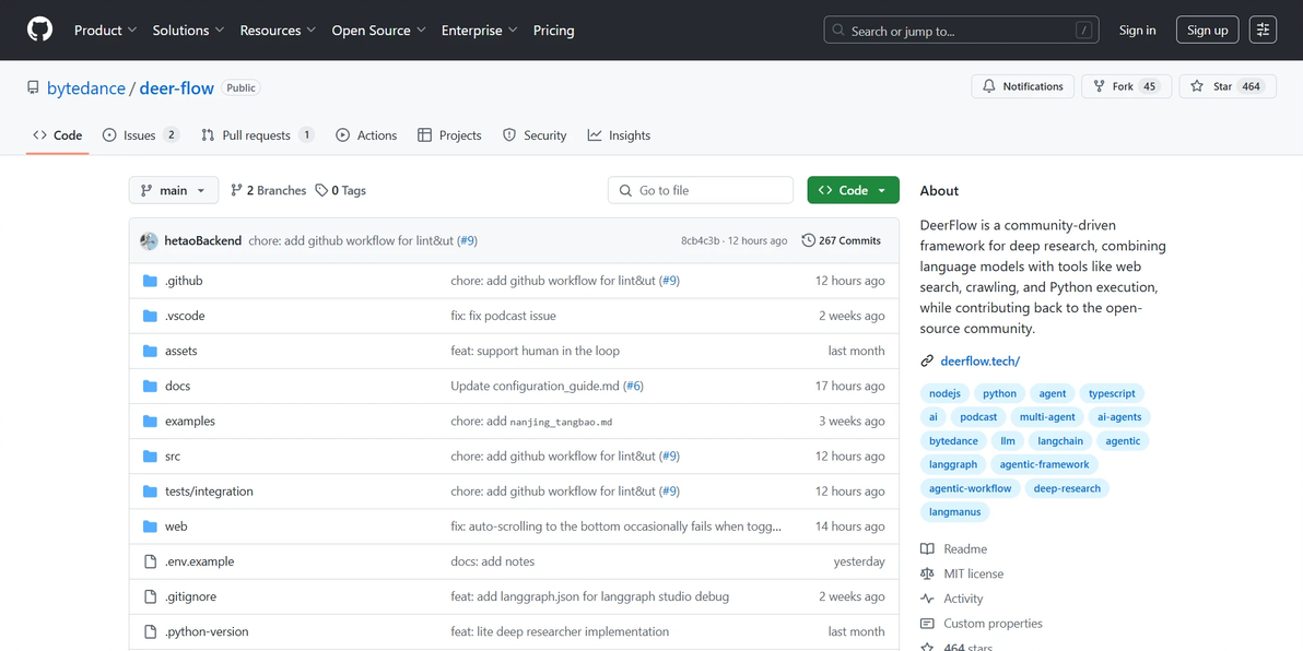 字节跳动开源Deep Research项目DeerFlow，让AI重塑分析研究报告全流程！ - 哔哩哔哩