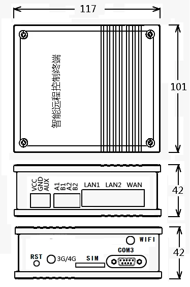 GRM560 外形安装尺寸图及接口说明 - 哔哩哔哩