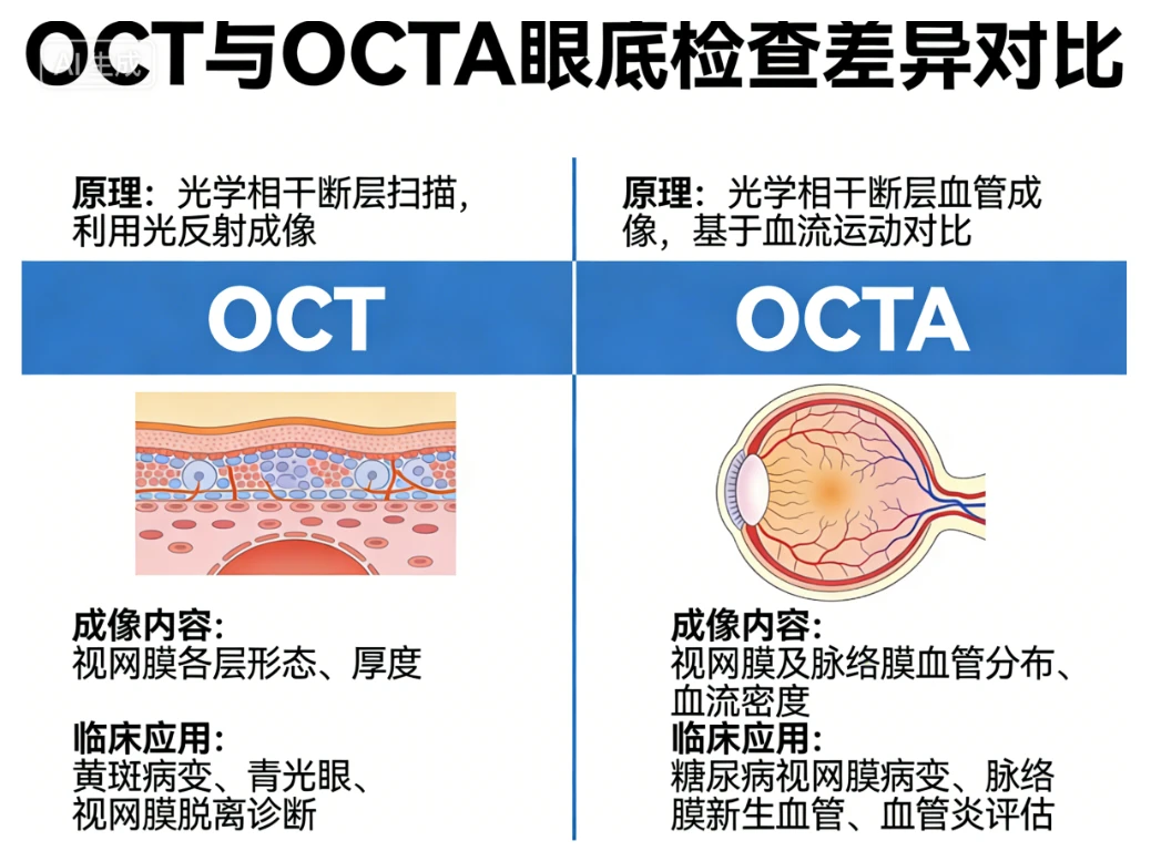 OCT与OCTA这两项眼底检查有什么不同？兰州普瑞眼科医生来解答 - 哔哩哔哩