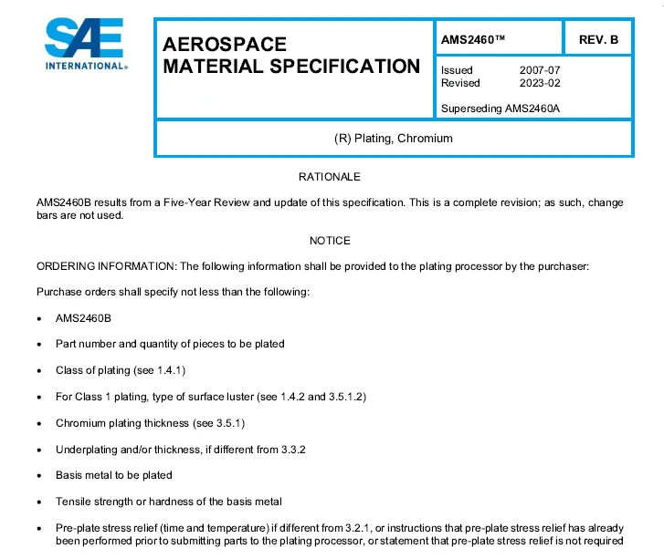 SAE AMS2460-2023中文版中文翻译 - 哔哩哔哩