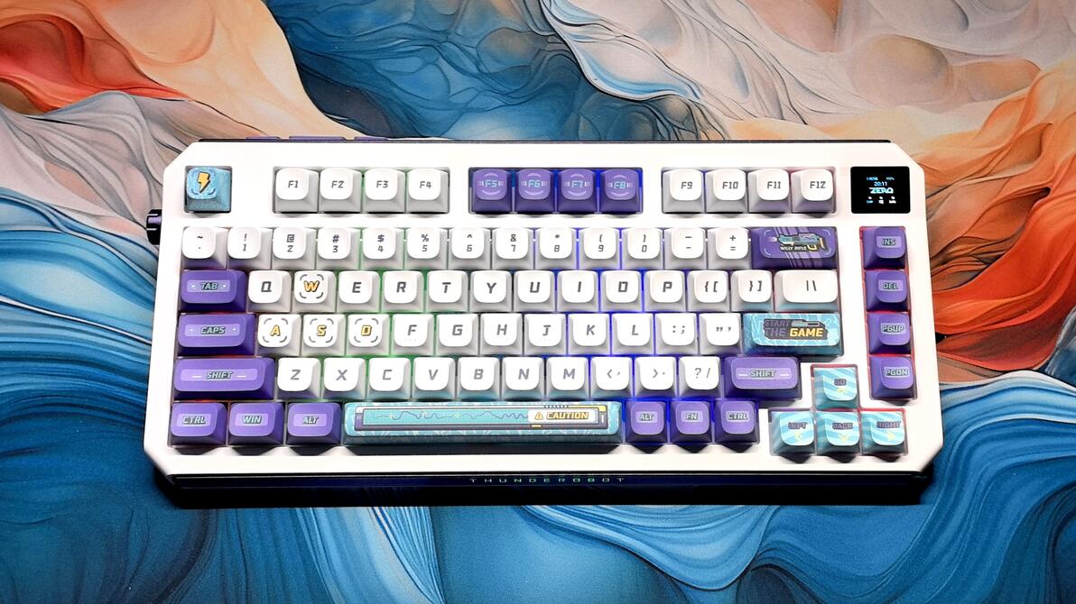 【沈少】键盘也有智慧屏 - 雷神 ZERO75智慧屏三模机械键盘评测体验 - 哔哩哔哩