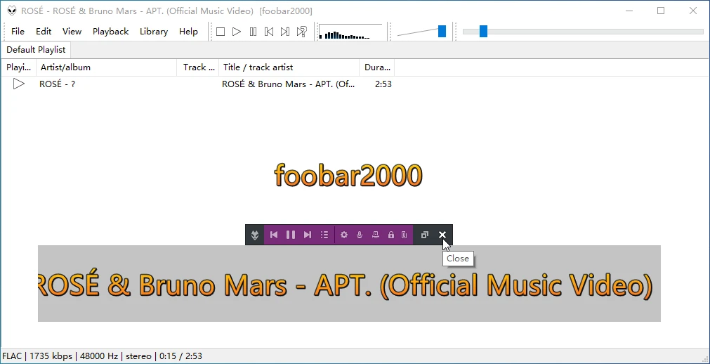 免费音频播放器Foobar2000（英文版）下载及歌词插件（ESLyric）安装 - 哔哩哔哩