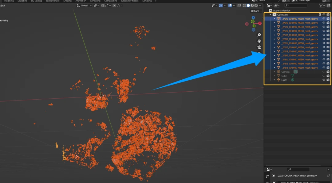 QGIS之2D建筑转3D建筑模型导入blender - 哔哩哔哩