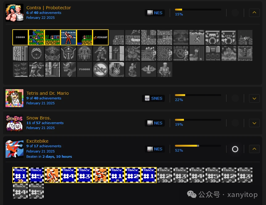 RetroAchievements 经典游戏成就系统 - 哔哩哔哩