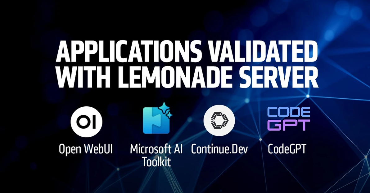 Lemonade Server –带您解锁基于Ryzen AI的 大模型应用浪潮 - 哔哩哔哩