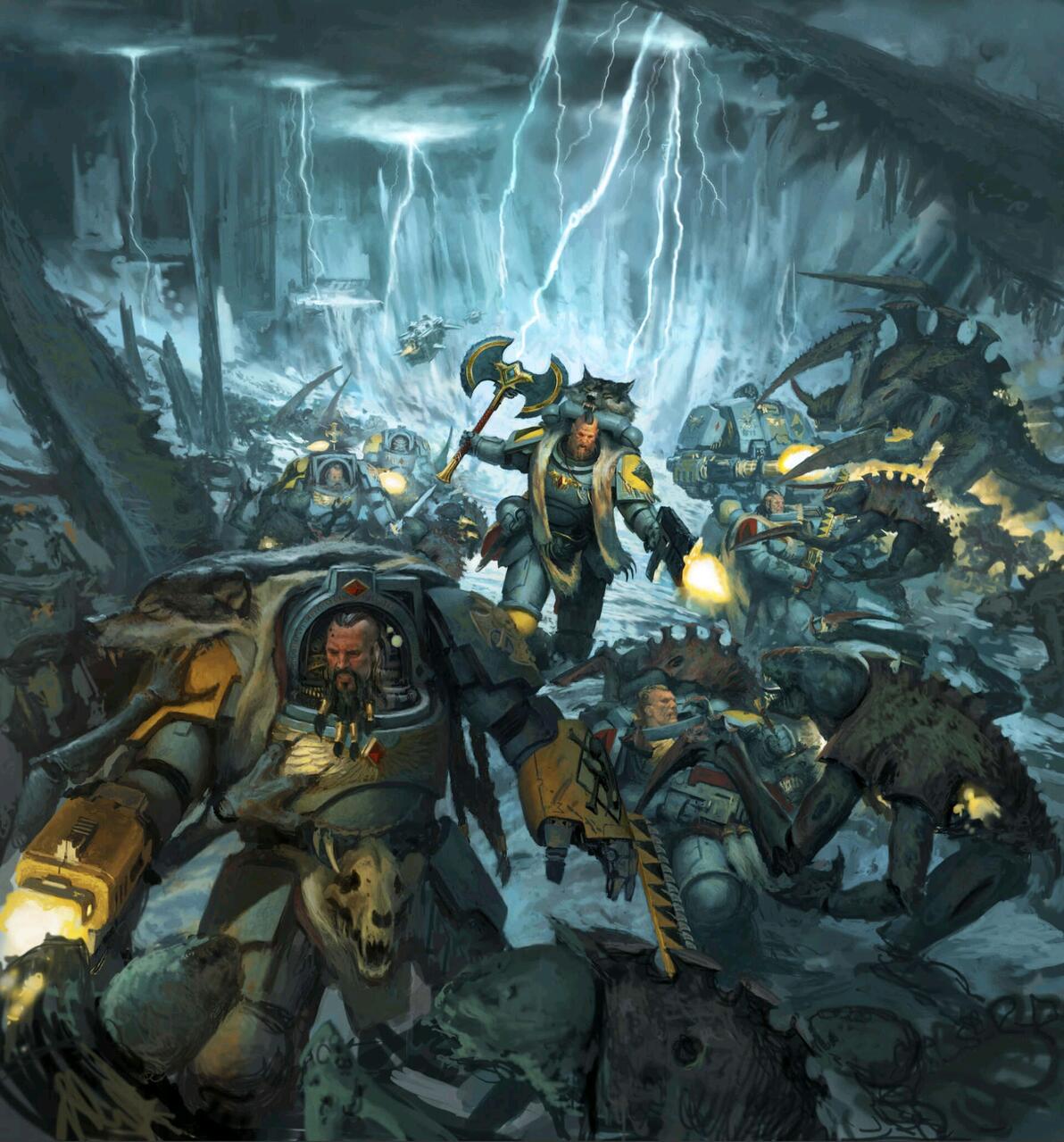 《战锤40K》星际战士第六军团：太空野狼（Space Wolves） - 哔哩哔哩