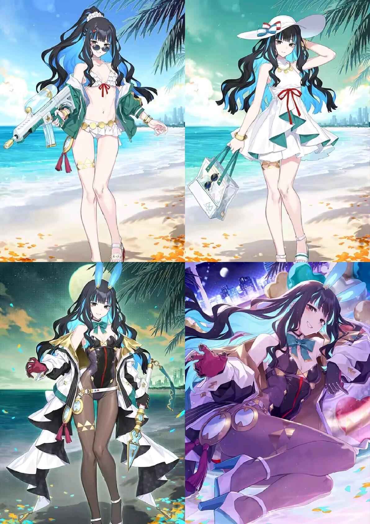 FGO迪拜BB、泳装雨神、泳装bx技能介绍，BB辅助光炮双宝具 - 哔哩哔哩